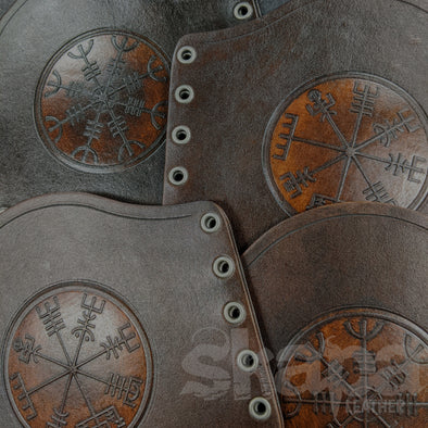 Berserker's Leather Bracers – Skapa Leather
