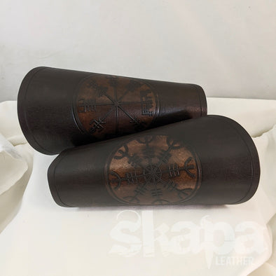 Berserker's Leather Bracers – Skapa Leather